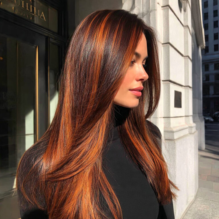 27 Copper Highlights On Brown Hair Ideas For Brunettes